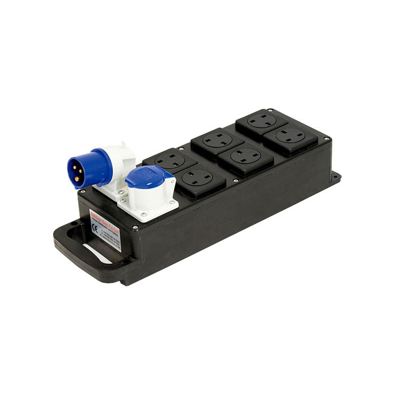 16/1 – 6x 13a, 1x 16/1 Rubber Box – Outline AV